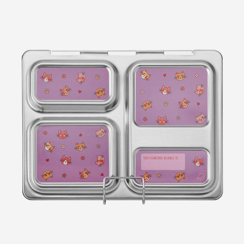PlanetBox magnets decorate your metal lunchbox