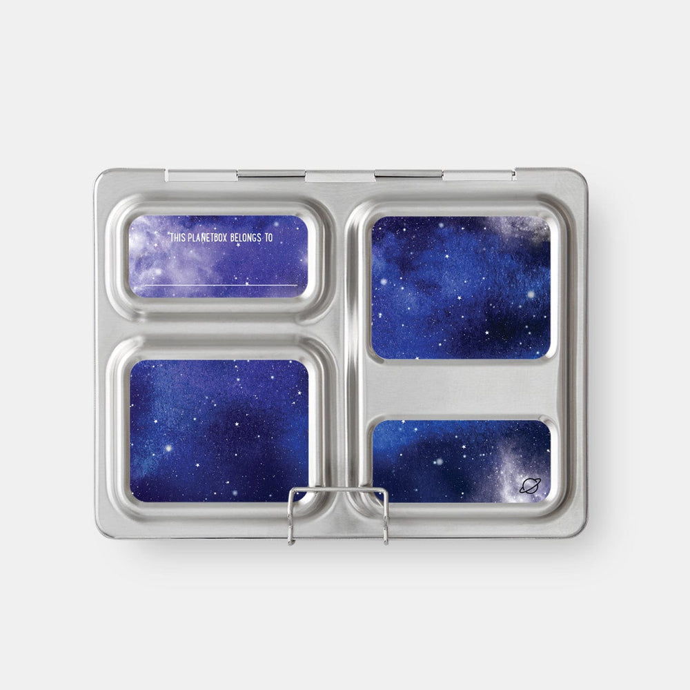 PlanetBox magnets decorate your metal lunchbox
